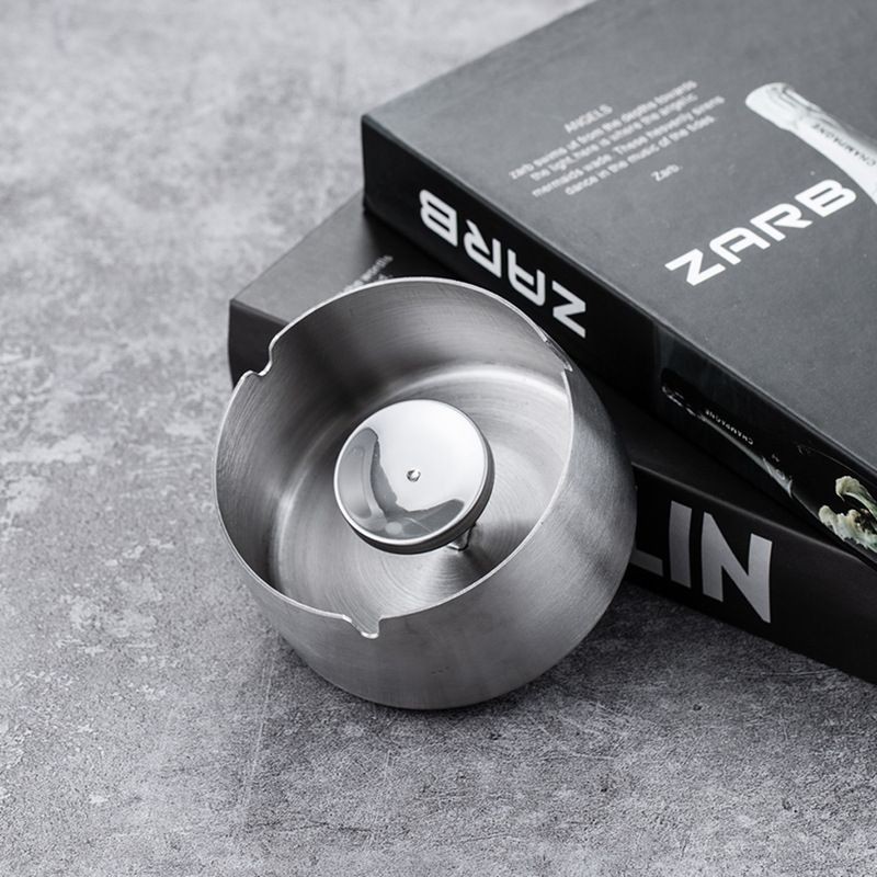 Jual ASBAK STAINLESS STEEL ASHTRAY METAL TEBAL | Shopee Indonesia