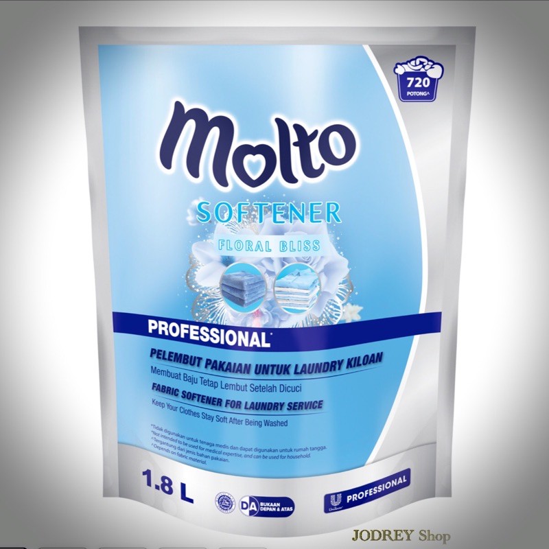 Jual Molto Softener 1800ml Professional Floral Bliss | Shopee Indonesia