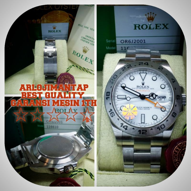 Jual Rolex Explorer II Dial White 40mm Ultimate Swiss eta 1.1 Original ...