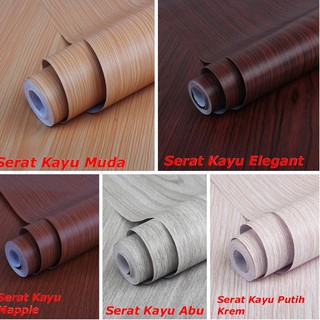 Jual D60P Wallpaper Kayu Dinding Motif TEMA KAYU 45 CM x 10 M Motif ...