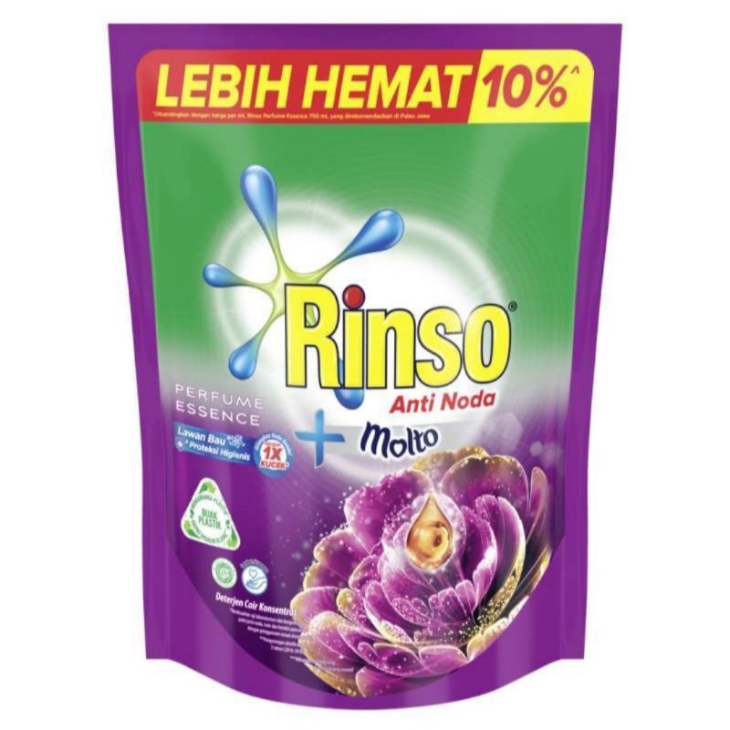 Jual Rinso Molto Perfume Essence detergen cair 1 liter Refill | Shopee ...