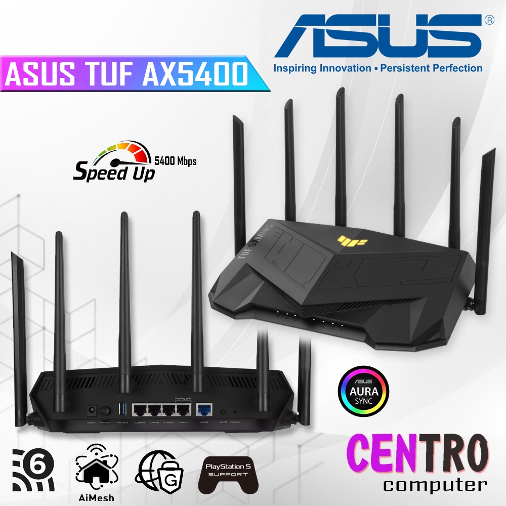 Jual ASUS TUF AX5400 Dual Band WiFi 6 Gaming Router AiMesh | Shopee ...