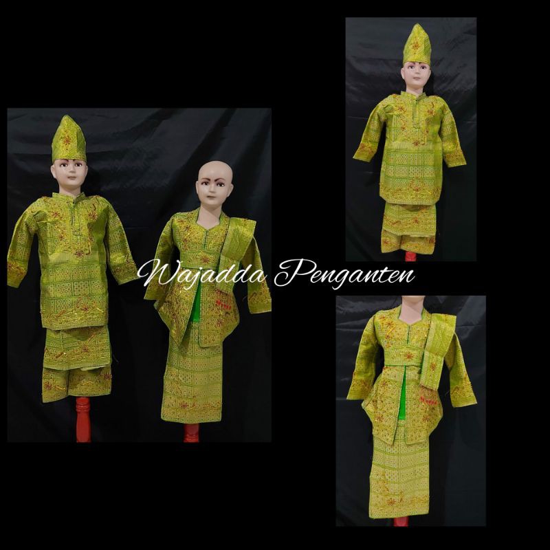 Jual BAJU SONGKET ADAT MELAYU HIJAU TK | Shopee Indonesia