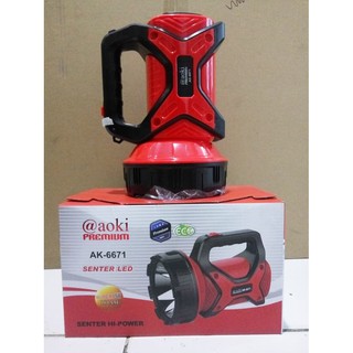 Jual Senter Jumbo Aoki AK-6671 (15W) Senter LED Super Besar - 500 Meter ...