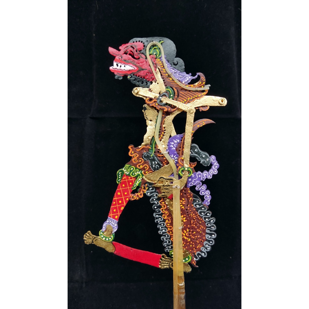 Jual Wayang Kulit Ukuran Mini, Cakil, tinggi dengan gagang 28cm ...