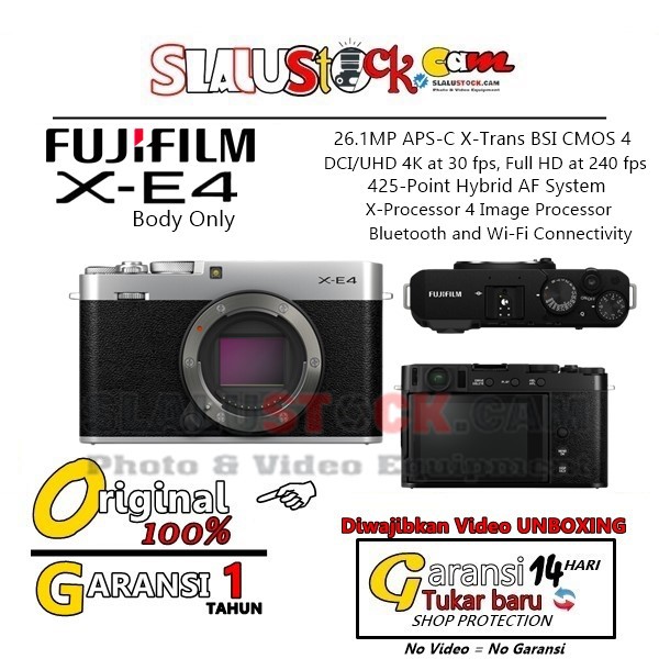 Jual Fujifilm XE4 X-E4 Body Mirrorless Fuji XE4 X-E4 | Shopee Indonesia