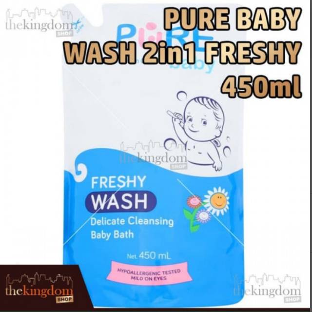 Jual Pure baby wash 2in1 freshy Refill 450ml | Shopee Indonesia