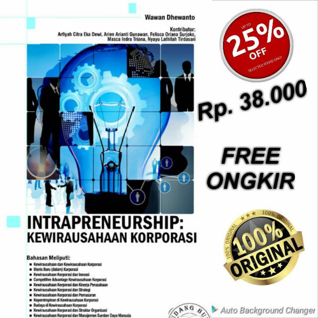 Jual Buku INTRAPRENEURSHIP : KEWIRAUSAHAAN KORPORASI | Shopee Indonesia