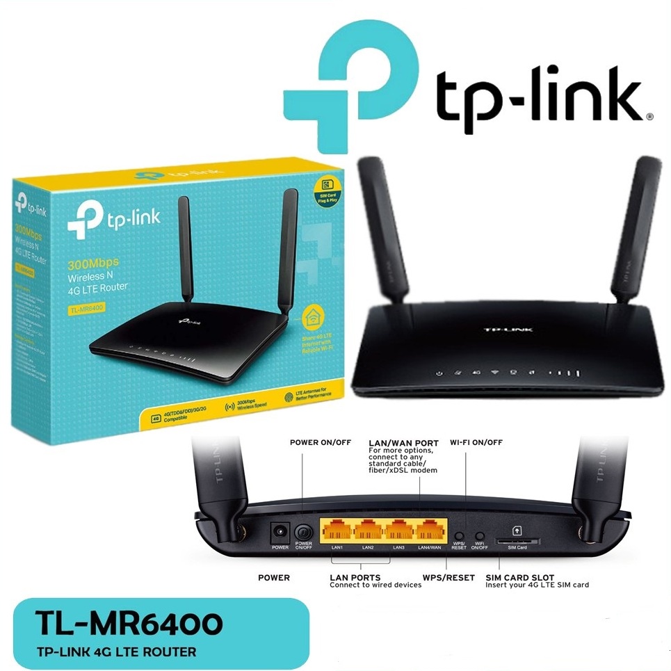 Jual TPLink TL-MR6400 Wireless N 4G LTE Router WiFi Modem MiFi LTE TP ...