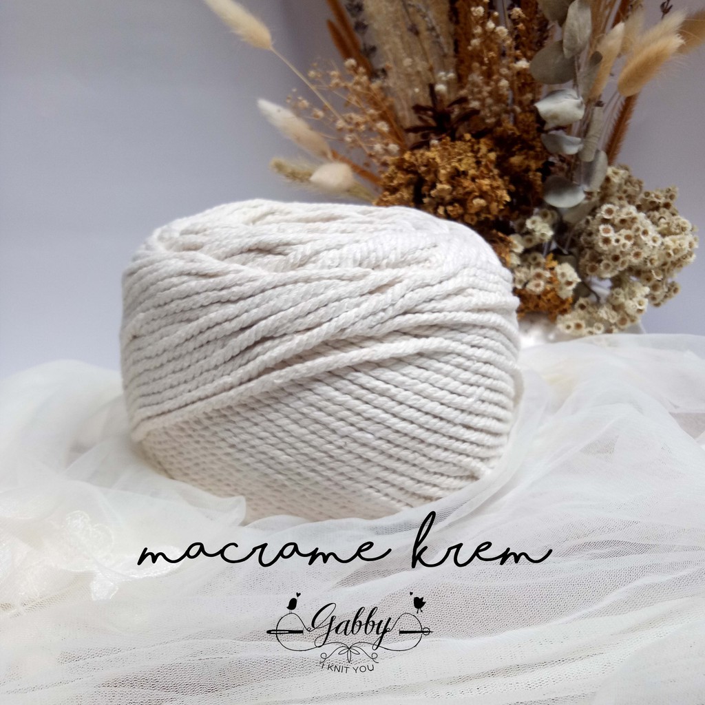 Jual Benang Macrame/Makrame Cream | Shopee Indonesia