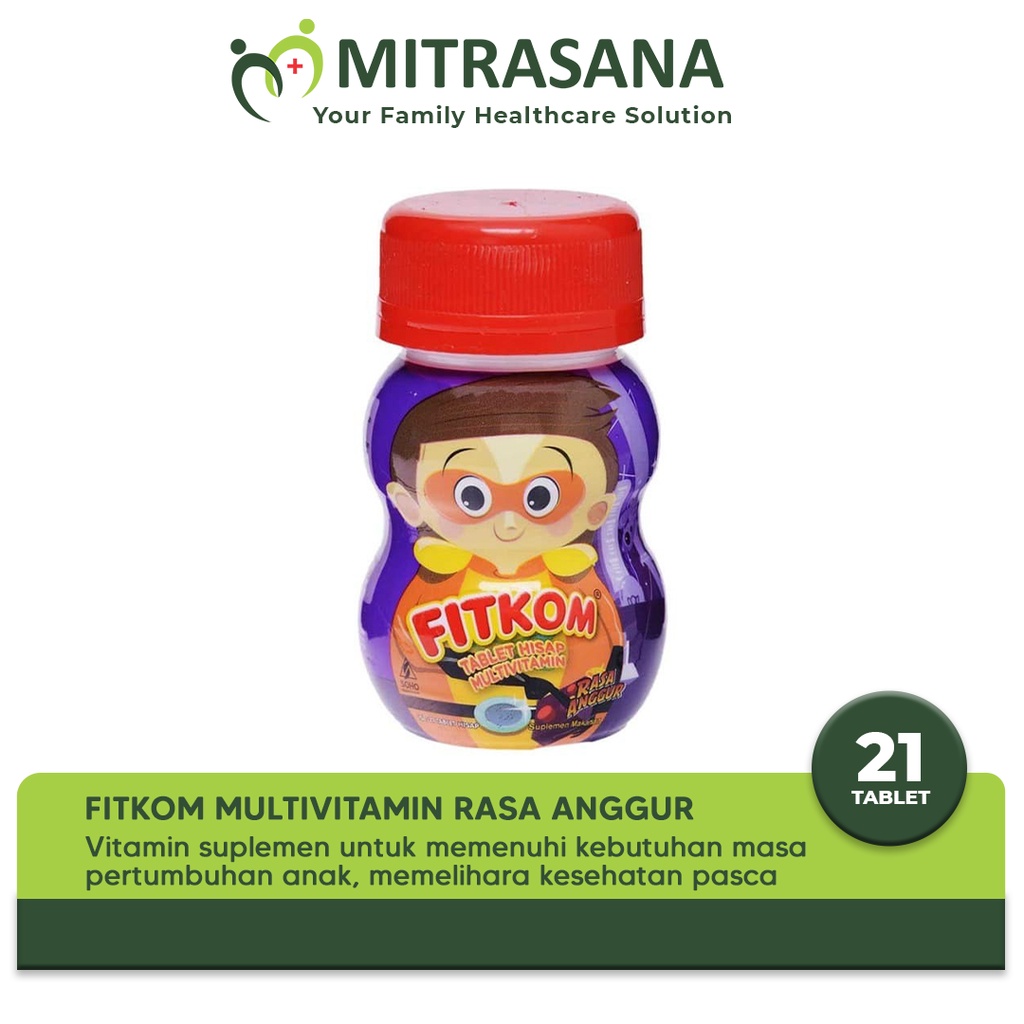 Jual Fitkom 21 Tablet Hisap Anak - Vitamin hisap untuk tumbuh kembang ...