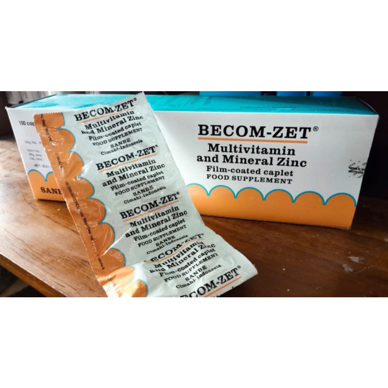 Jual BECOM-ZET MULTIVITAMIN DAN MINERAL ZINC exp.date 0324 | Shopee ...