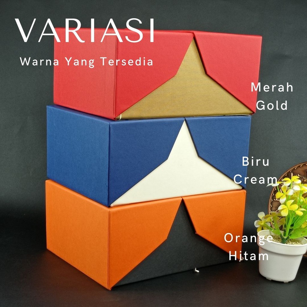 Jual BOX HAMPERS - HARD BOX - KOTAK KADO - ukuran 25 cm x 20 cm x 12 cm ...
