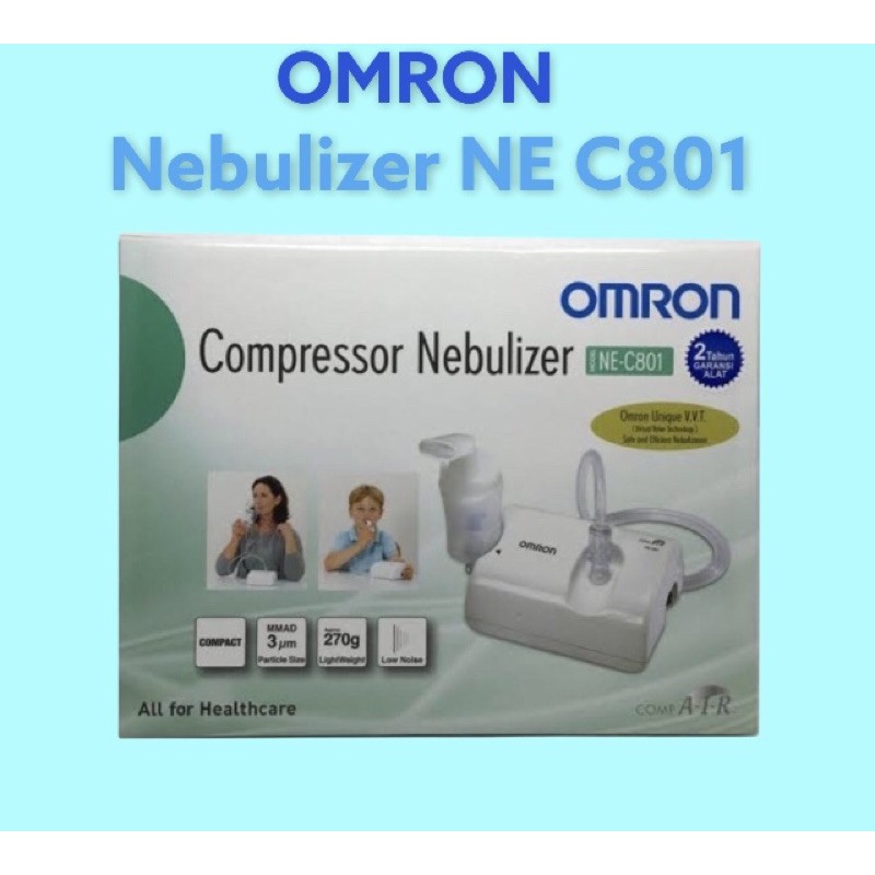 Jual NEBULIZER OMRON NE-C801 ORIGINAL / NEBUL OMRON C801 / ALAT NEBUL ...