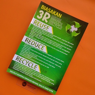 Jual Poster Biasakan 3R - Reuse Reduce Recycle, Poster Pengolahan ...