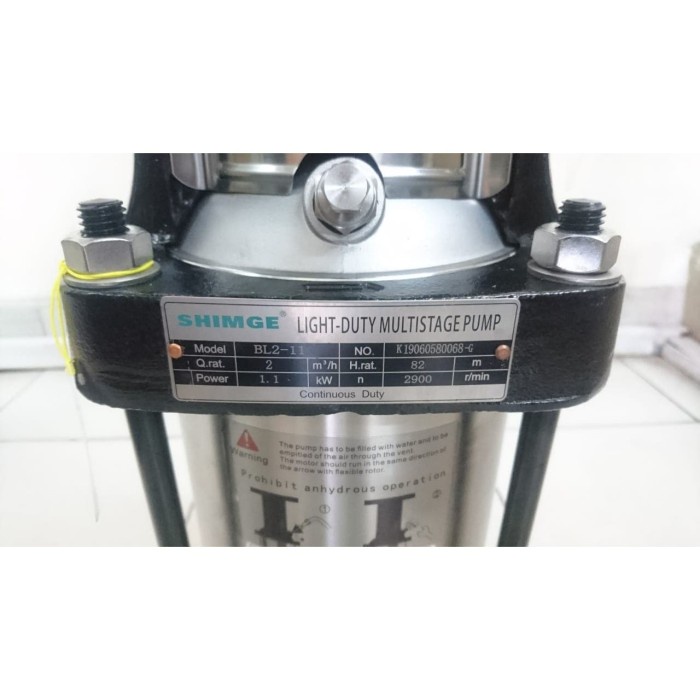 Jual Pompa SHIMGE BL 2-13 (Vertical Multi-Stage Centrifugal Pumps ...