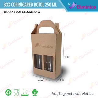 Kardus Botol 250ml/Kardus Hampers Botol 250ml | Shopee Indonesia