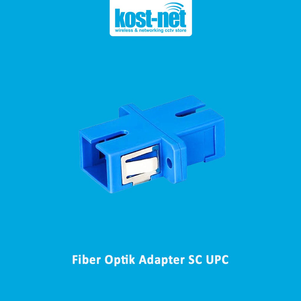 Jual Adapter Fiber Optik Adapter SC UPC Biru Adapter sambungan Konektor ...