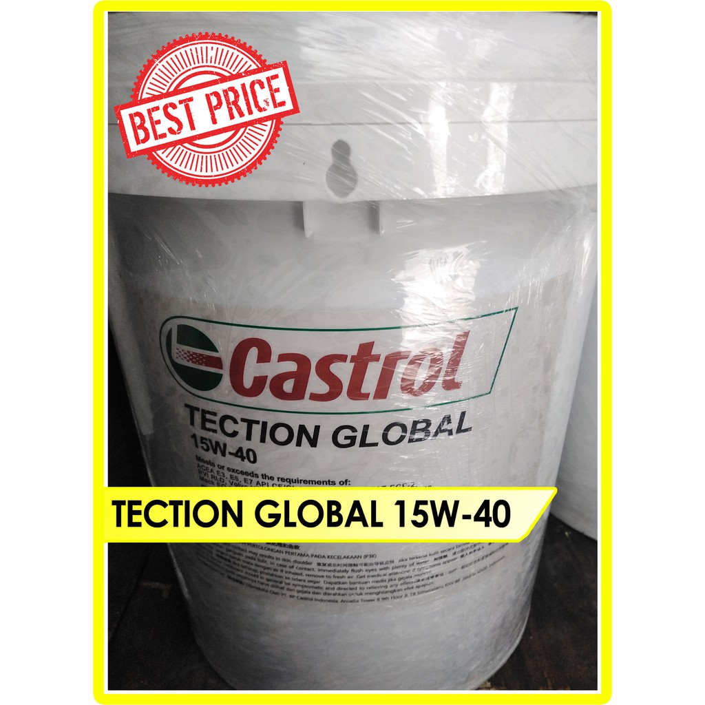 Jual CASTROL TECTION GLOBAL 15W-40 ( DIESEL ENGINE OIL ) | Shopee Indonesia