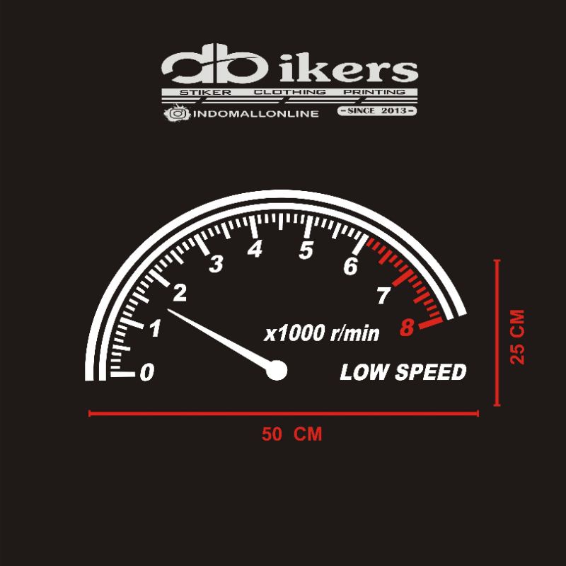 Jual stiker cutting speedometer high speed dan low speed | Shopee Indonesia