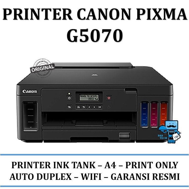 Jual Printer Canon Pixma G5070 Print Only / Duplex / Wifi / A4 - Ink ...