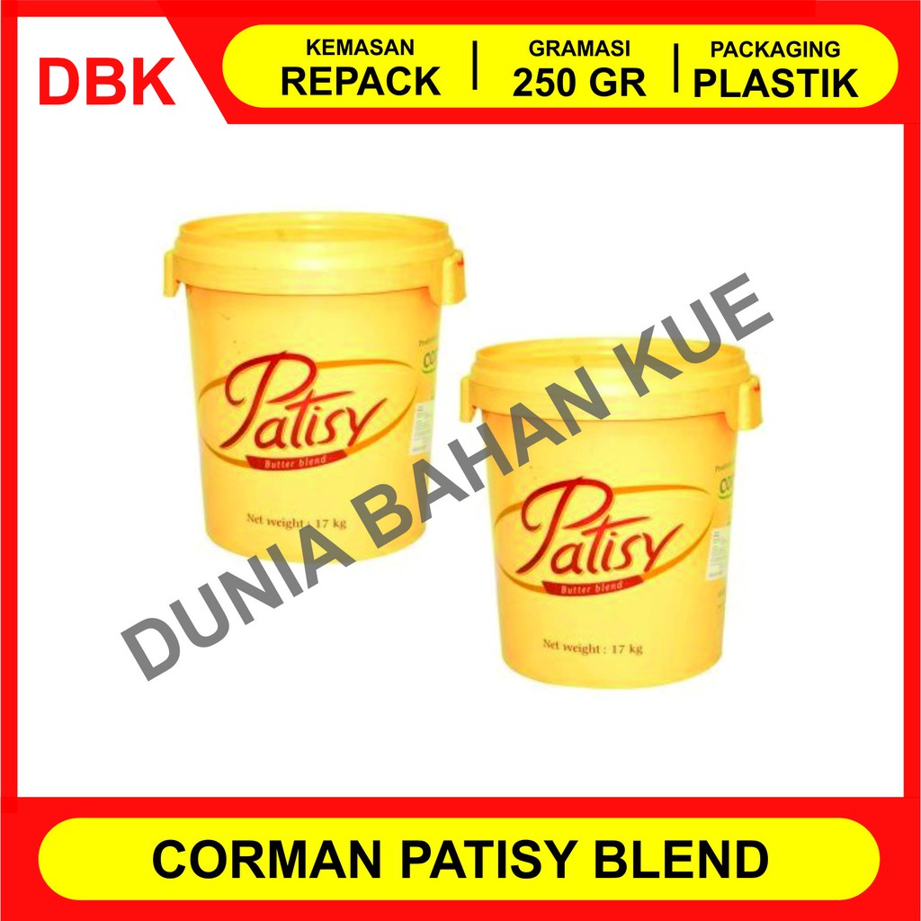 Jual BUTTER CORMAN PATISY / CORMAN BUTTER / KUALITAS WISMAN 250 GR ...
