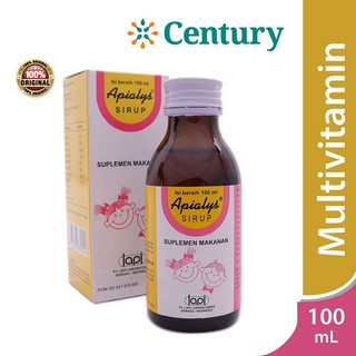 Apialys sirup 100 ml/vitamin anak/daya tahan tubuh/imunitas/nafsu makan ...