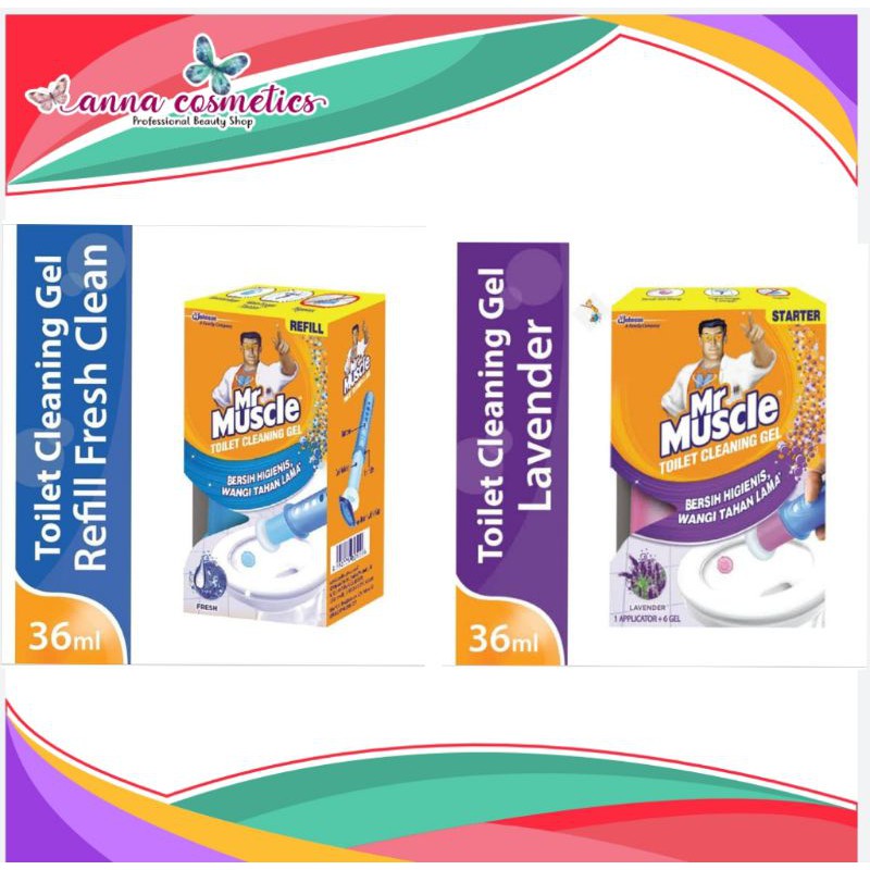 Jual Mr Muscle Toilet Cleaning Gel Refil 36mL / Mr. Muscle Toilet ...