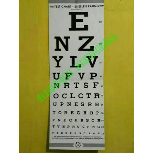Jual Alat tes mata rabun jauh Snellen Chart Manual | Shopee Indonesia