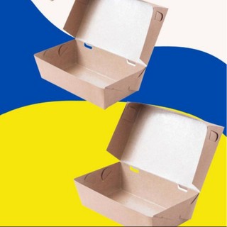 Jual Paper Lunch Box Size-S Kotak Makan Kertas Kraft | Shopee Indonesia