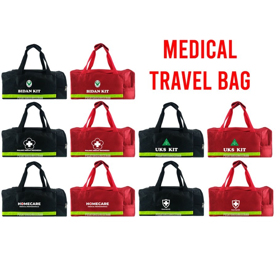 Jual (Berkualitas)Medical Travel Bag Tas Medis 2in 1 P3k Perlengkapan ...