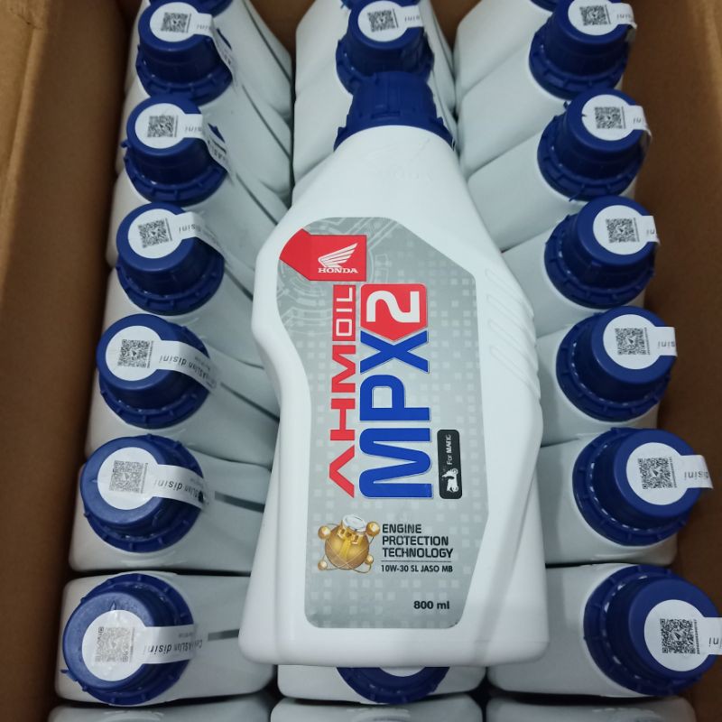 Jual OIL OLI MPX2 MPX 2 HONDA 10W-30 SL JASO MB OLI MESIN MOTOR METIK ...
