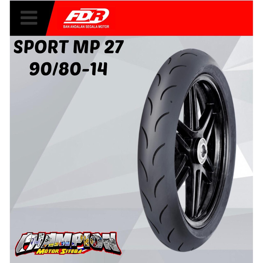 Jual BAN BALAP FDR MP 27 SOFT COMPOUND 90/80-14 TUBLES | Shopee Indonesia