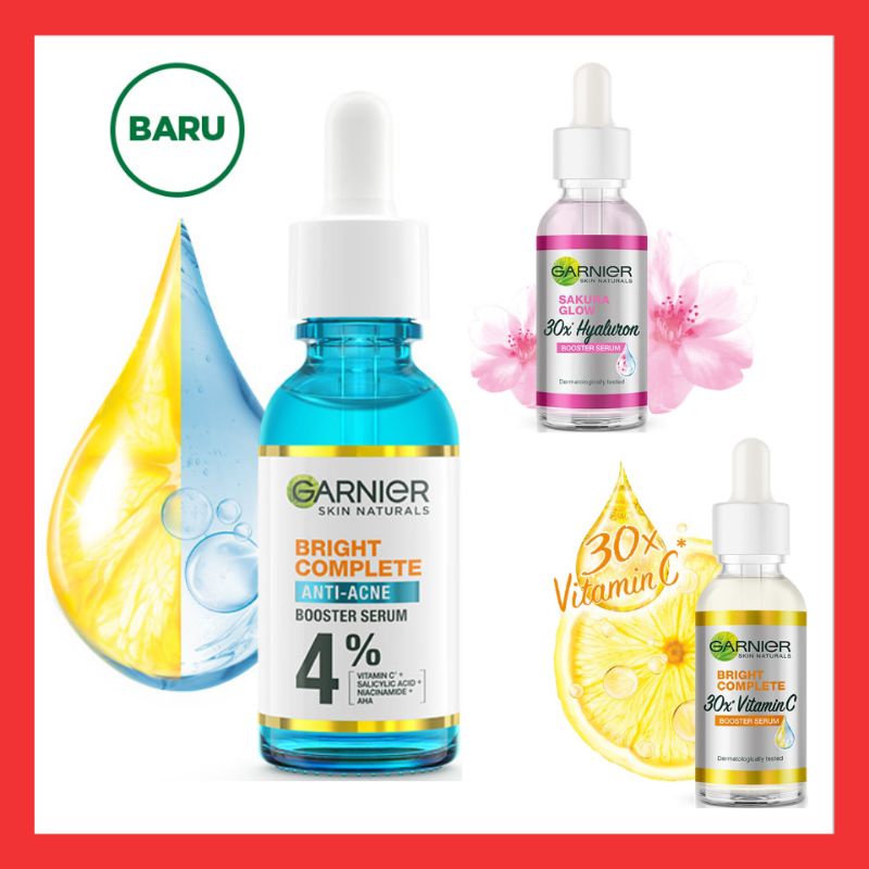 Jual Garnier Booster Serum Light Complete & Sakura White | Shopee Indonesia Jual Garnier Booster Serum Light Complete & Sakura White | Shopee Indonesia