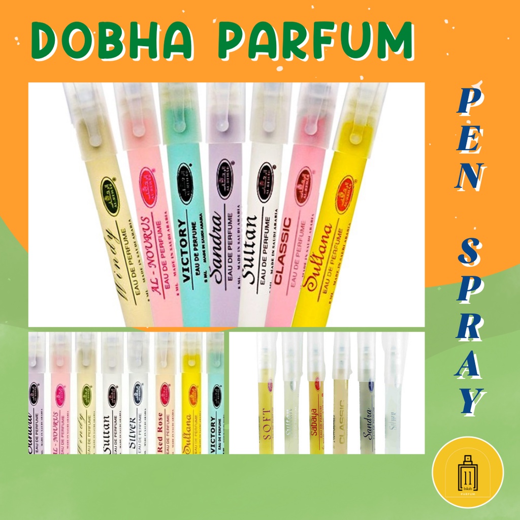 Jual PARFUM ARAB DOBHA PEN SPRAY 8ML ORIGINAL PARFUM SAUDI ARABIA ...