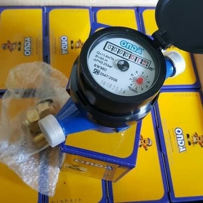 Jual water meter/ meteran air onda 3/4" brass | Shopee Indonesia
