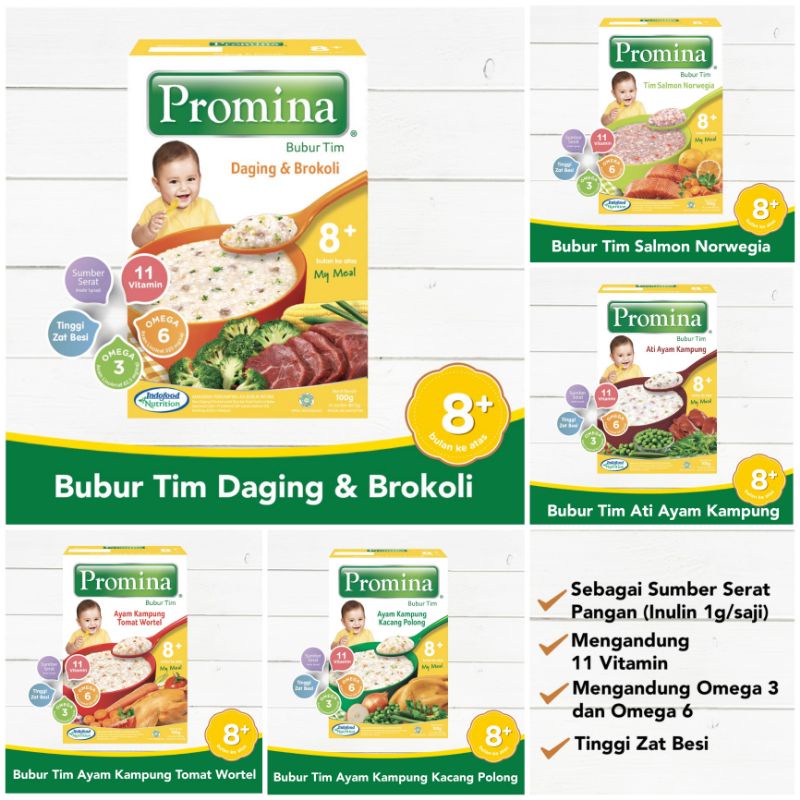 Jual Promina BTI Bubur Tim instan 8+ untuk 8 Bulan Keatas | Varian ...