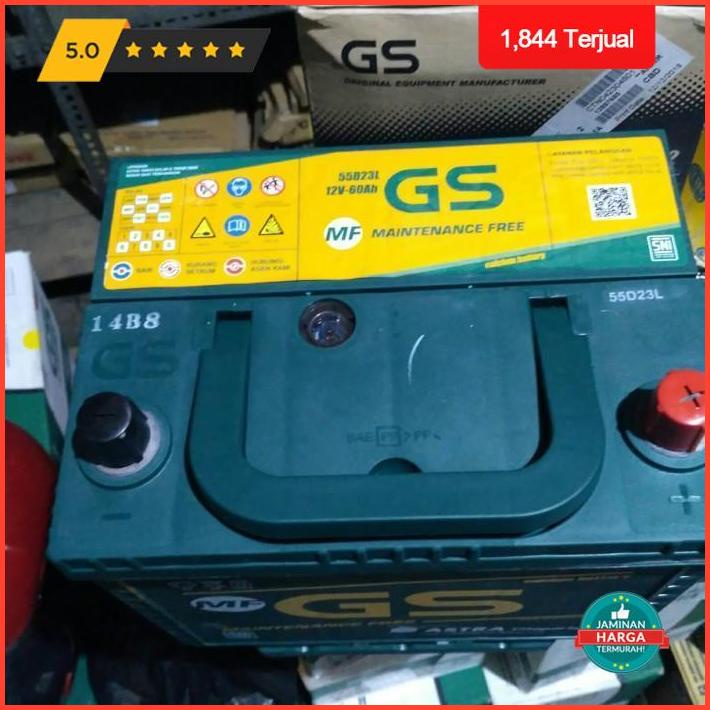 Jual Super Sale Aki Mobil / Battery Gs Astra Type Gs Mf 55D23L 12V-60 Ah Khusus Gosend Exclusive ...