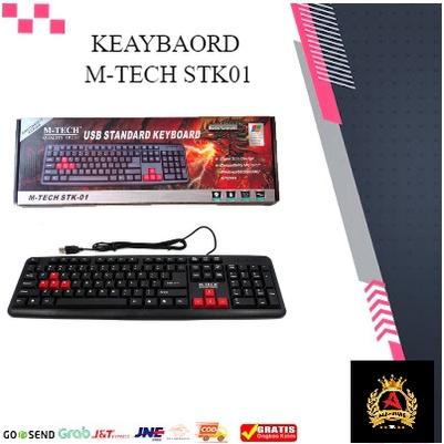 Jual Keyboard gaming M-TECH Ergonomic Series STK-01 USB Standard Gaming ...