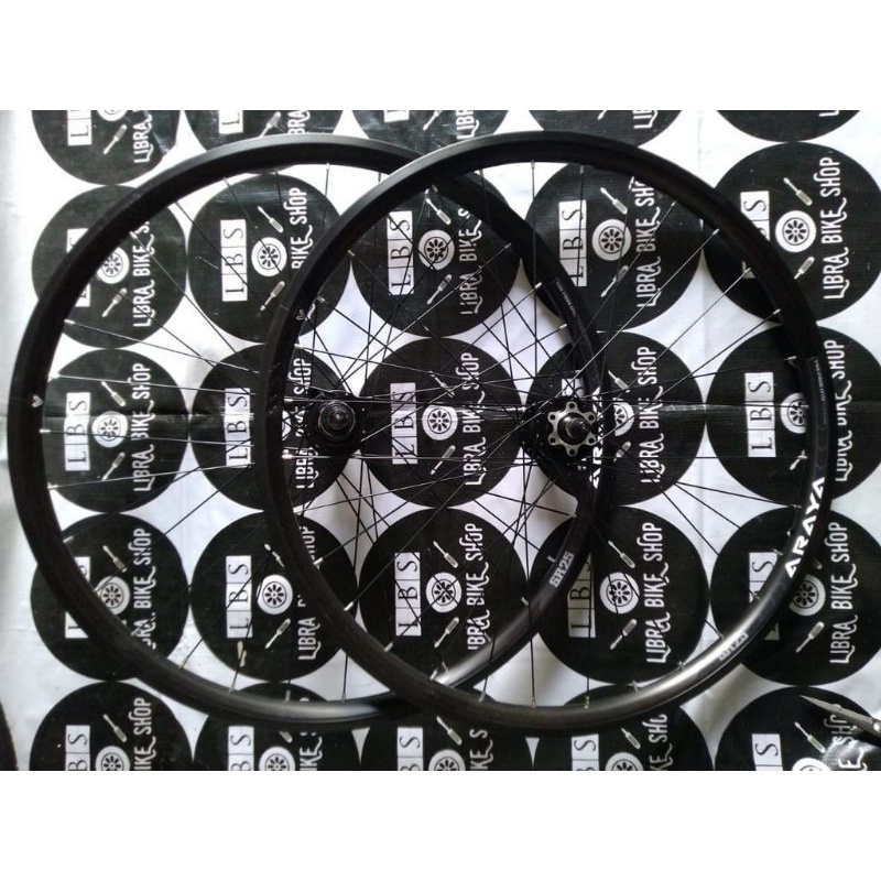 Jual WHEELSET 27.5 ARAYA SR-25 SR25 HUB RAZE JANGKRIK HITAM JARI BS ...