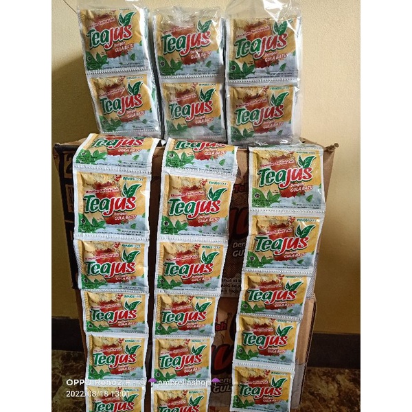 Jual TEAJUS RENCENG 10 SACHET / MINUMAN SERBUK TEAJUS | Shopee Indonesia