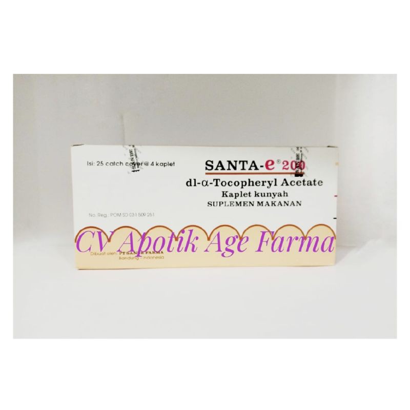 Jual Santa E 200 Caplet isi 100 (Sanbe Farma) | Shopee Indonesia