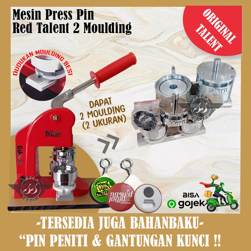 Jual Mesin Press Pin Talent 2 Moulding (44 & 58 ) | Shopee Indonesia