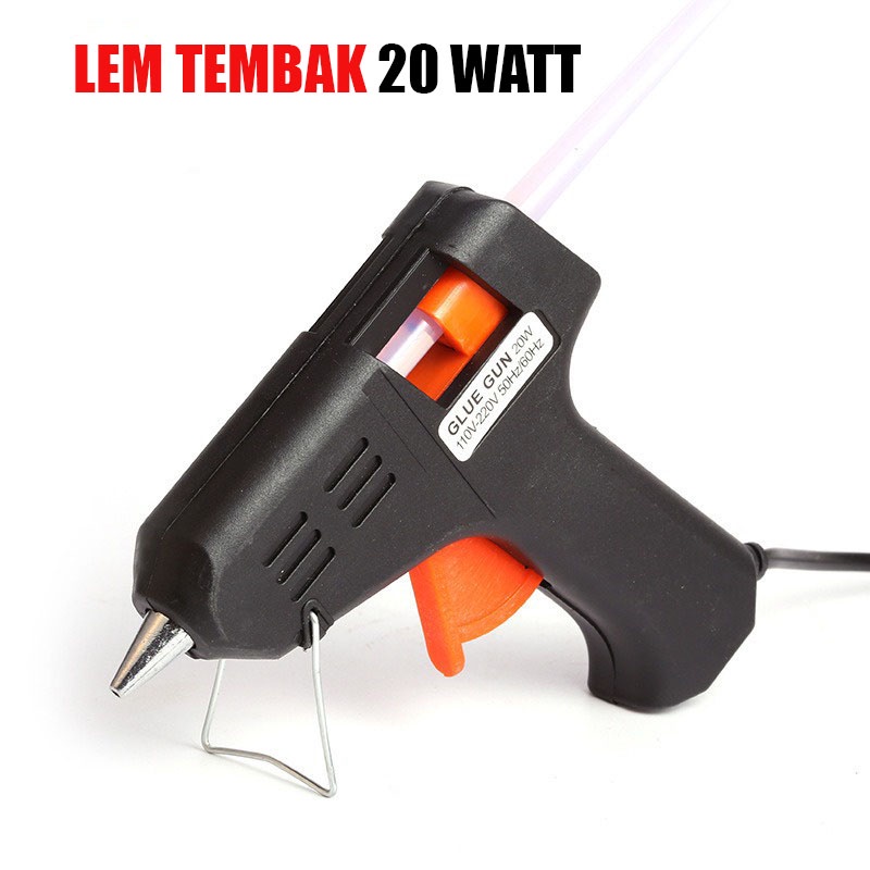 Jual Alat Lem Tembak Kecil Cepat Panas Glue Gun 20 Watt | Shopee Indonesia