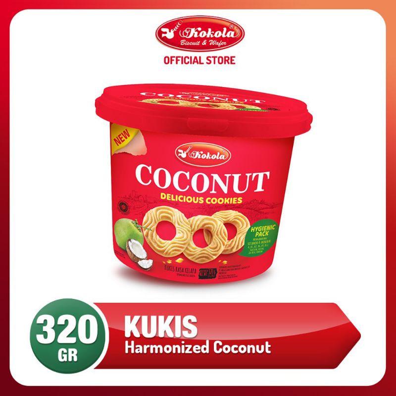Jual Kokola Kukis Hygienic Pack Coconut 320gr | Shopee Indonesia