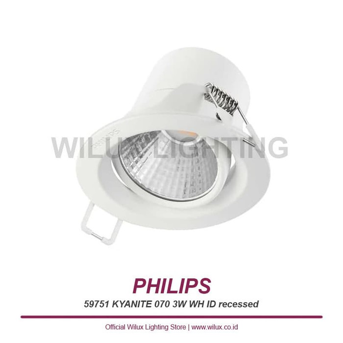Jual Downlight Spot LED Philips Kyanite 59751 3 Watt | Shopee Indonesia
