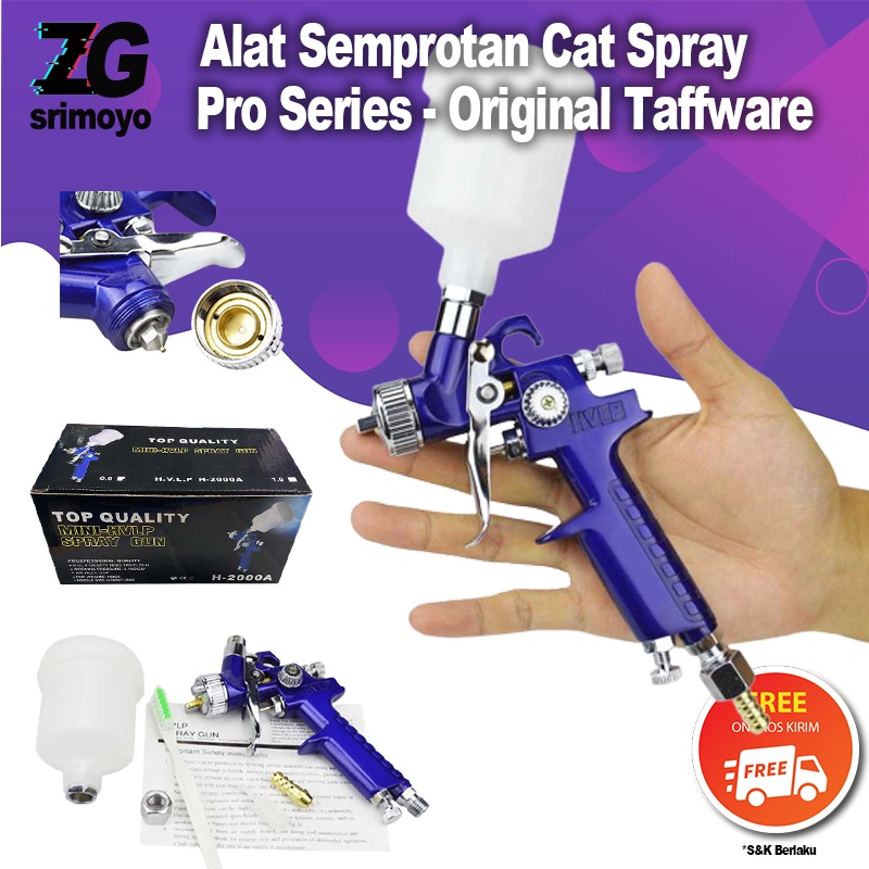Jual Alat Semprotan Cat Spray Air Brush Pro Series Original Taffware ...