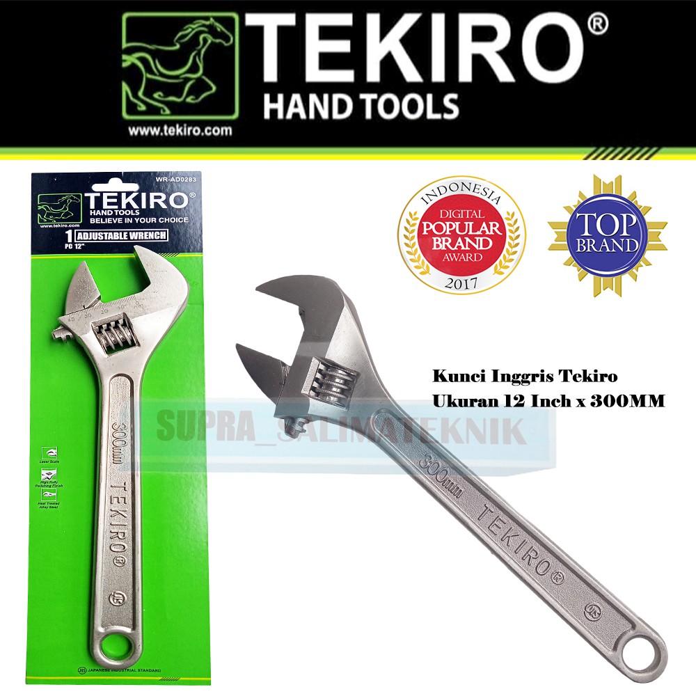 Jual (TEKIRO) Kunci Inggris 12 Inch 300mm - Adjustable Wrench 12 Inch ...