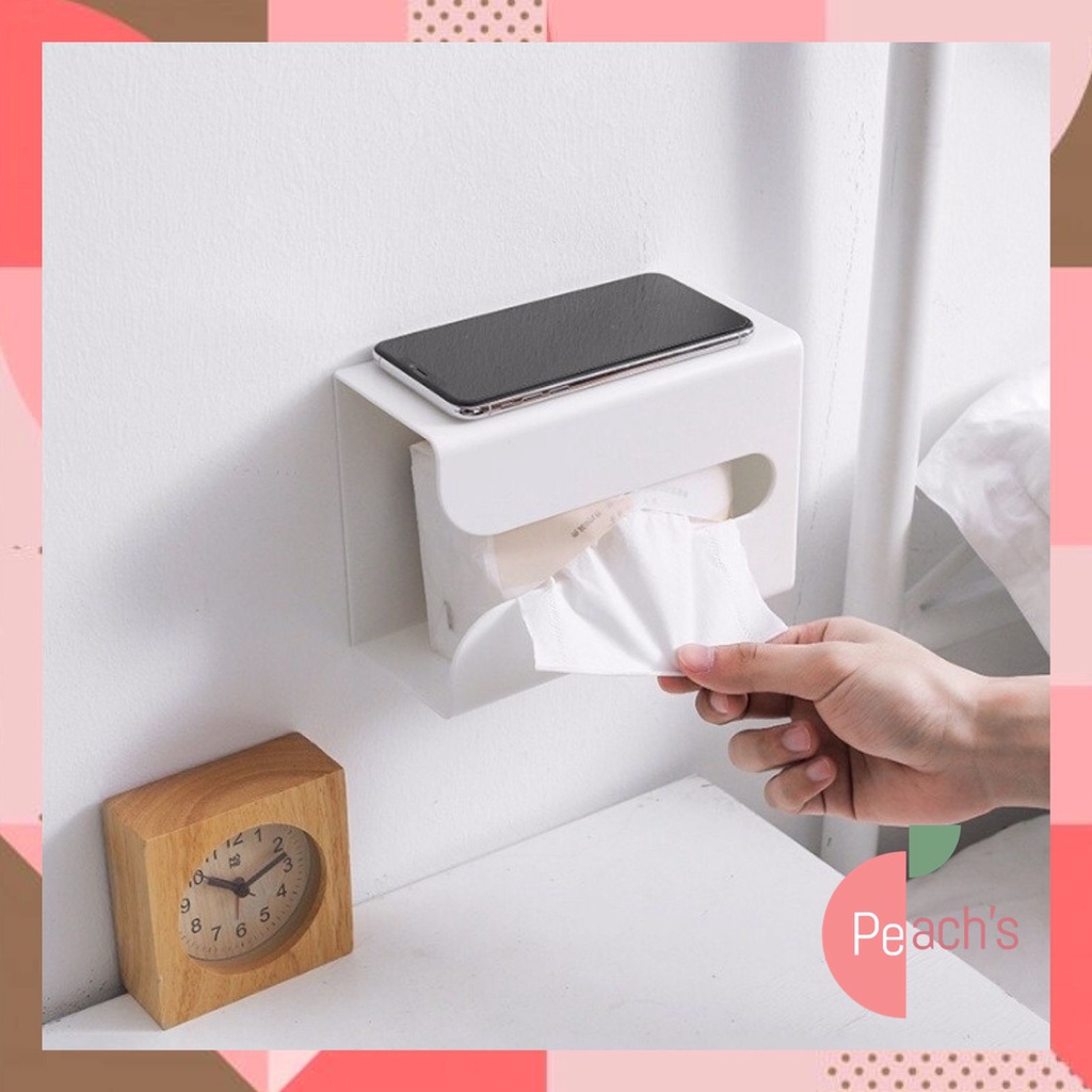Jual PEACH Tempat Tissue Tempel Dinding Dapur Toilet / Kotak Tissue ...