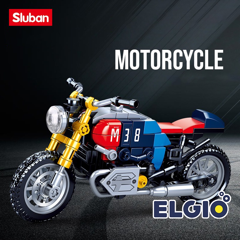 Jual Sluban Bricks Motor Klasik Retro Motorcycle B0958 | Shopee Indonesia